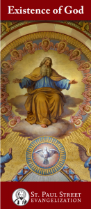 Existence of God Pamphlet – St. Paul Street Evangelization